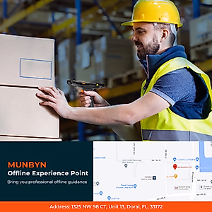 MUNBYN Android Barcode Scanner Pistol Grip Handheld Mobile Computer, 2D QR PDF417 Zebra 4710 Scanner, 4+64B Memory Qualcomm CPU, Wi-Fi, NFC 4G, IP67 Rugged Data Collector Warehouse for Enterprise WMS