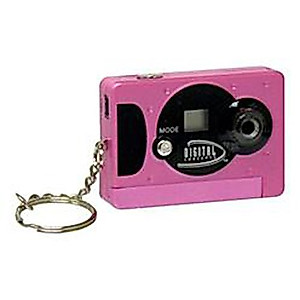 Pink Digital Camera on a Key Chain