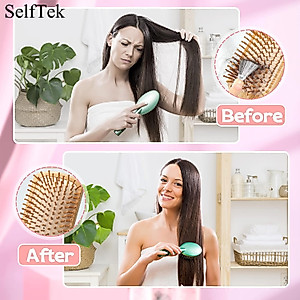 SelfTek 4 Pack Hair Brush Cleaning Tool for Removing Hair and Dust - Home or Salon Use