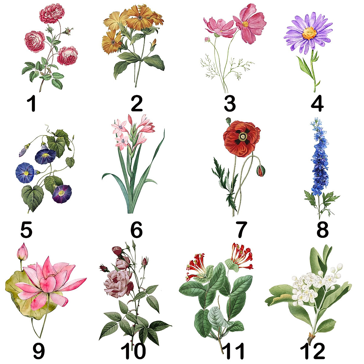 Personalized Grandma's Garden of Love Flower Mug Custom Kid Names Coffee Cups Gifts Grandma/Mom from Kids Mug Gifts for Mother's Day (Multi 1)F