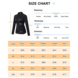 TERODACO Athletic Quarter Zip Women Long Sleeve Tennis Golf Pullover Shirts with Thumb Holes Women's Quick Dry Running, Fishing and Hiking Tops Outdoor Sun Protection Tee 92506 Black L