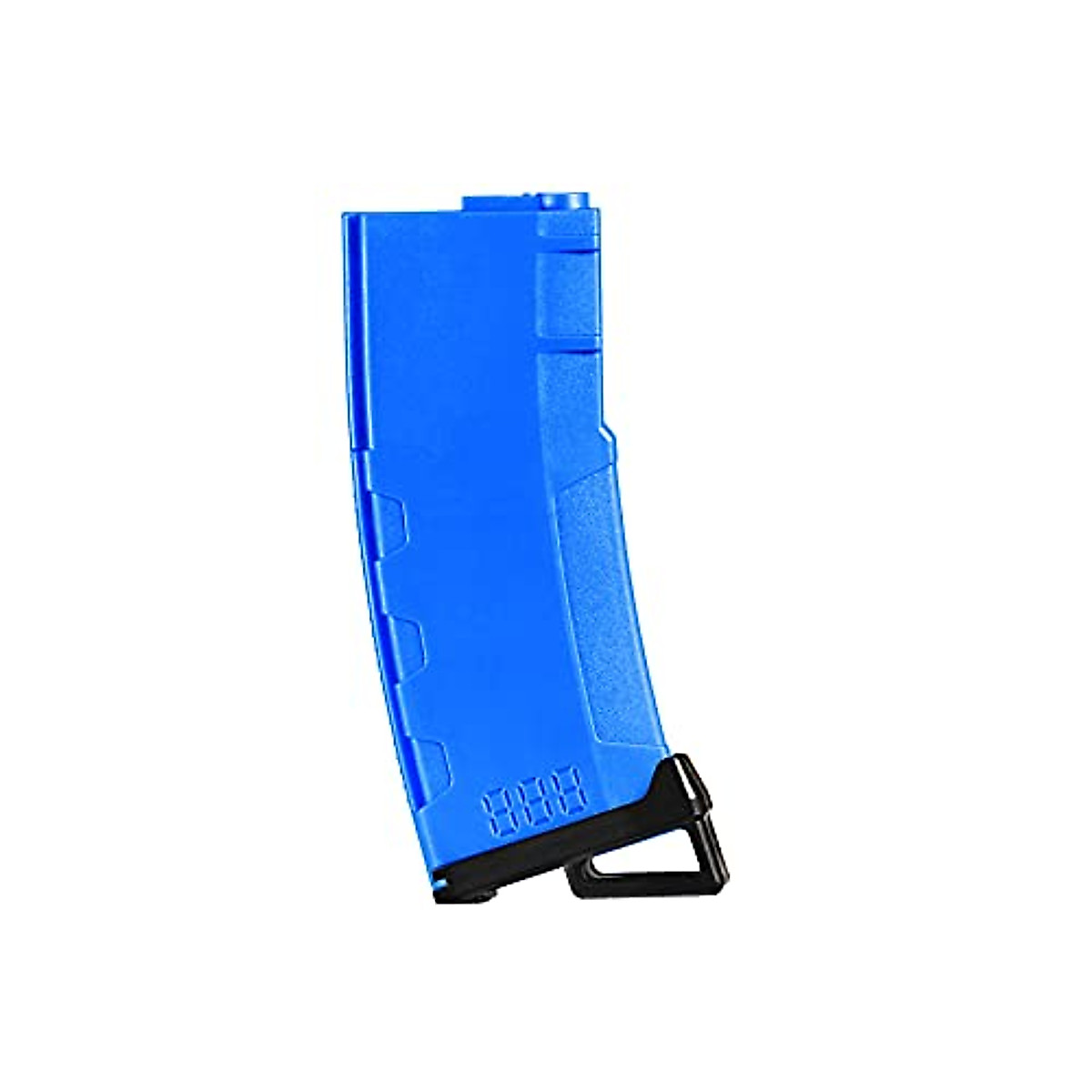 Lancer Tactical Airsoft M4 M16 Series Polymer 130 Round Transparent Window High Speed Mid-Cap Airsoft Magazine Color Blue