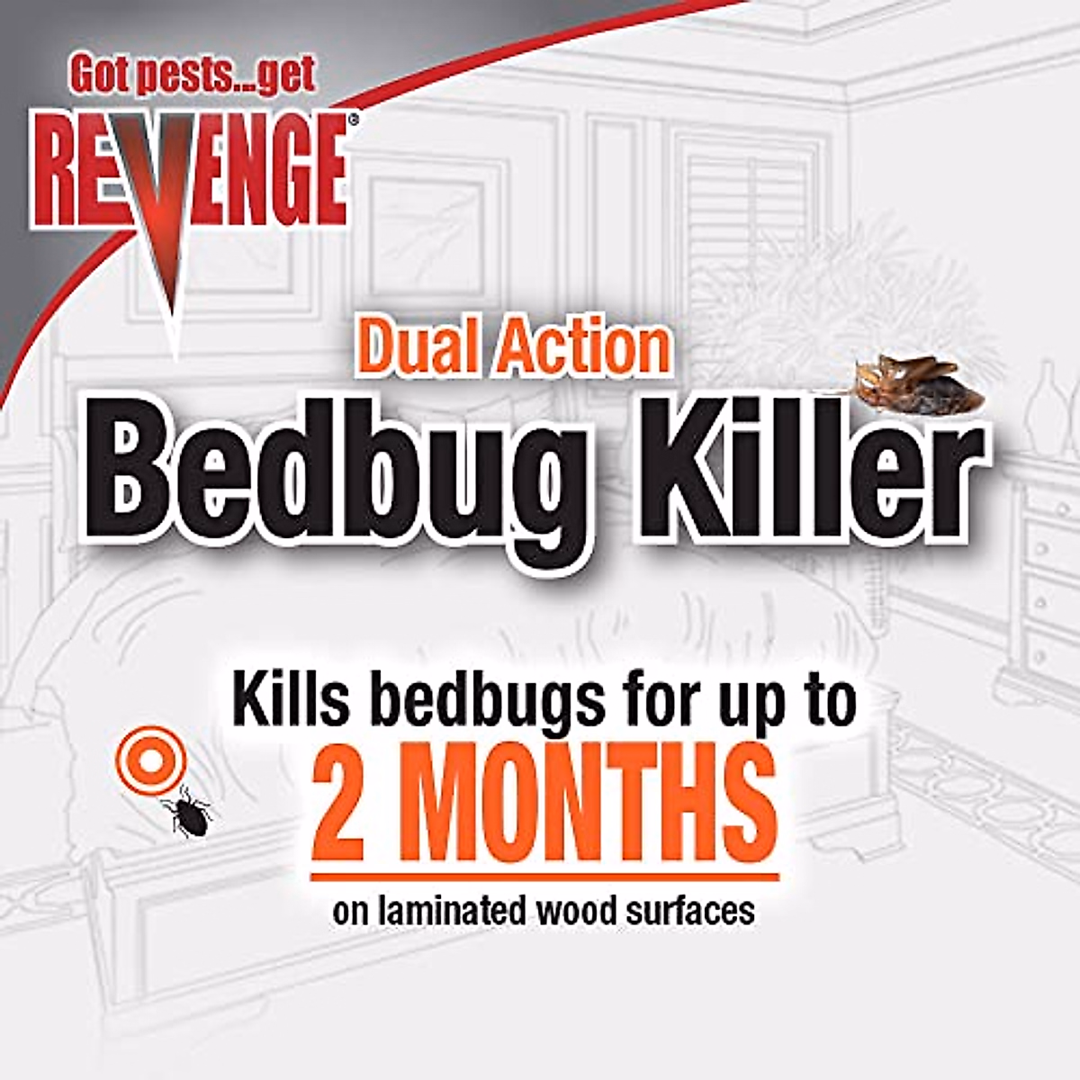 Bonide Revenge Dual Action Bed Bug Killer, 128 oz Ready-to-Use Spray