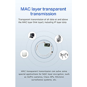 VONETS WiFi Module/Wireless Ethernet Bridge/Repeater/Mini Router/2.4GHz Hotspot Signal Booster/Extender/Amplifier AP 2 RJ45 Ports, USB/DC Powered for DIY Industrial Engineering Network Devices VM300-L