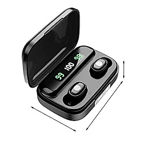 Bluetooth Earbuds, Wireless Earphones Bluetooth 5.3 in-Ear Headphones Touch Control, Fast Charge, LCD Power Display, Built-in Mic Ear Buds for Home Office Sports, Can Be As Power Bank