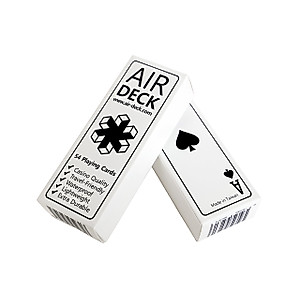 Tip Top Things Air Deck - The Ultimate Travel Playing Cards (White)