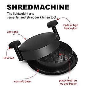 Chicken Shredder, Large Meat and Beef Mincing Machine, Pro Chicken Breast Shredder, Alternative to Bear Claws with Handles and Non-Skid Base Suitable for Pulled Pork, Beef and Chicken Shredder Tool