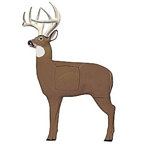 Field Logic GlenDel Pre-Rut Buck 3D Archery Target with Replaceable Insert Core, GlenDel Pre-Rut Buck w/ 4-sided insert, Brown