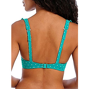 Freya Jewel Cove High Apex Underwire Bikini Top with J Hook (7230),34DD,Marine