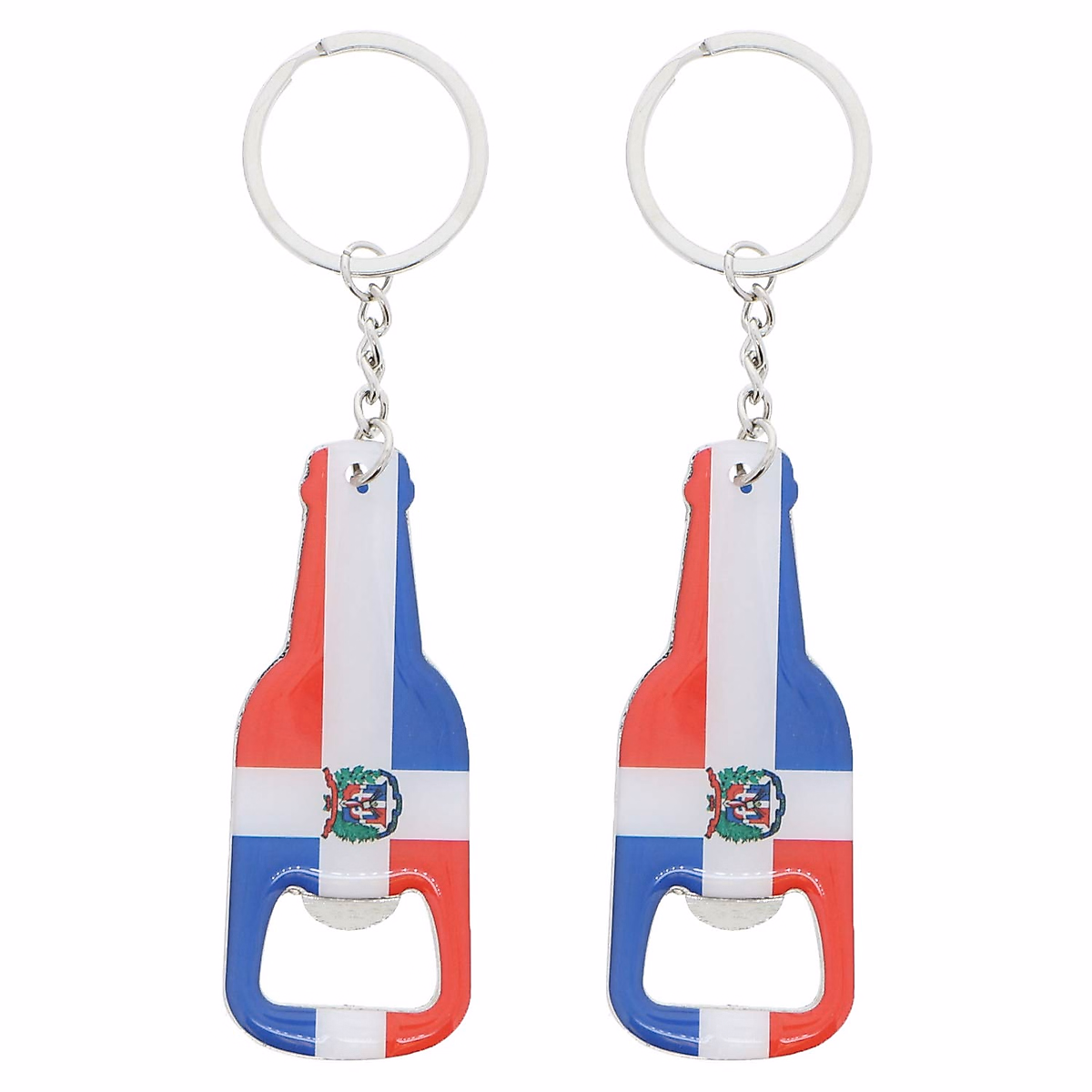 Dominican Beer Bottle Opener Pocket Keychain - Set of 2 Beer Shape