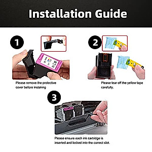 63xl Black Ink Cartridge Compatible Replacement hp 63xl hp Ink 63 Black Ink Cartridge hp Envy 4520 4525 hp OfficeJet 5255 3830 4650 5258 hp DeskJet 1110 1112 3630 (2B)