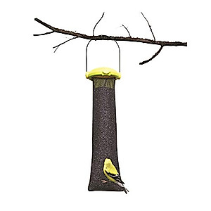 Gardman BA04820A Yellow Flip Top Thistle Feeder Mesh Bag, 4" Wide x 12" High