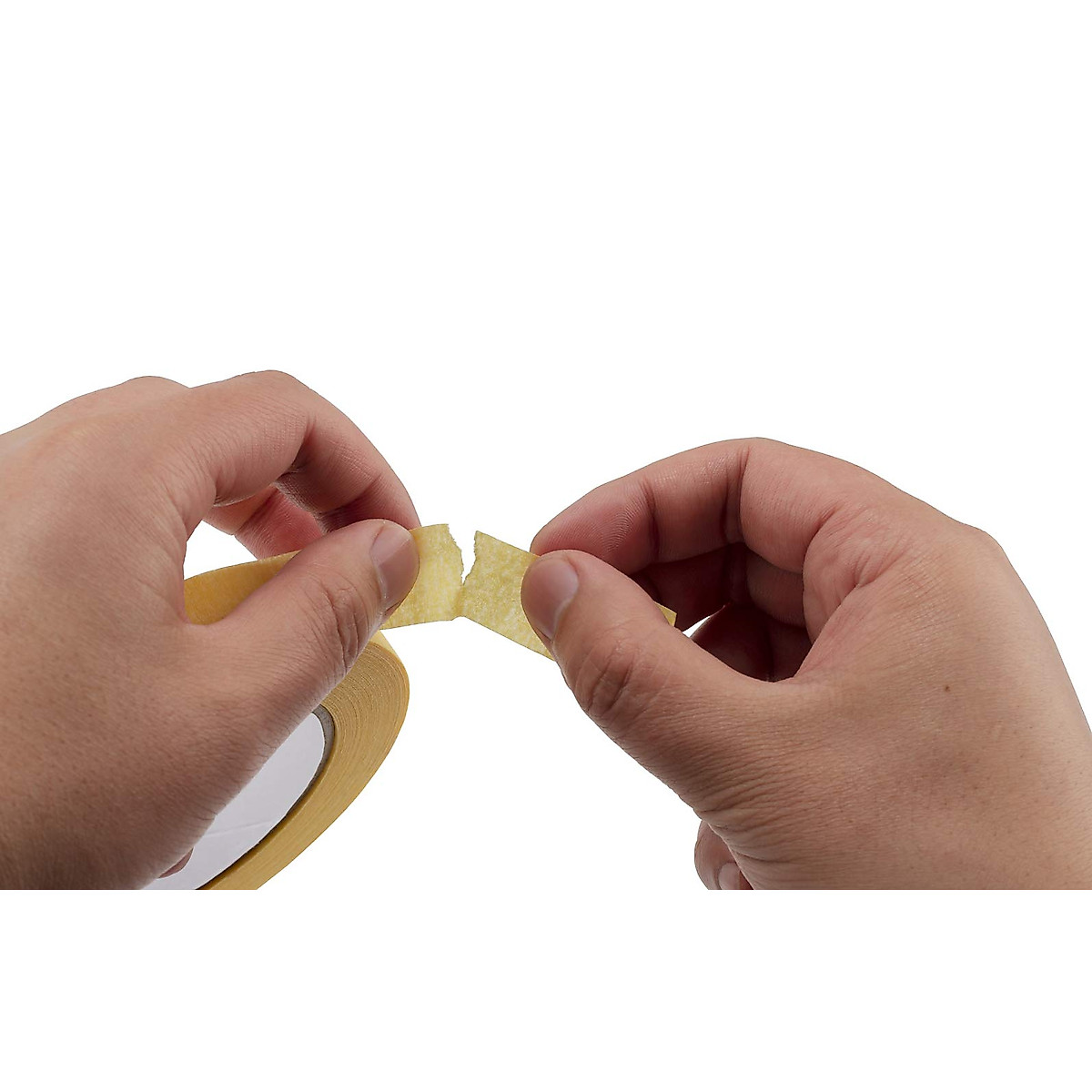 Lichamp 10-Pack Automotive Refinish Masking Tape Yellow 18mm x 55m, Cars Vehicles Auto Body Paint Tape, Automotive Painters Tape Bulk Set 0.7-inch x 60 Yards x 10 Rolls