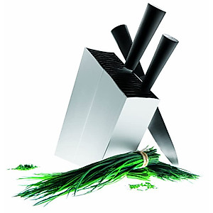 EVA SOLO | Angled Aluminum Knife Stand | Holds up to 40 knives (Sold Separatly) | Easy to Clean | Danish Design, Functionality & Quality | Silver