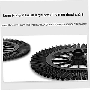 Eioflia 3 in 1 Sweeper Mop Vacuum Cleaner Hand Push Floor Cleaner,Upgrade Soft and Thick Brush + Microfiber Mop Easy to Use (Blue)