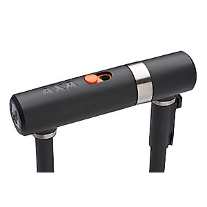 AXA Unisex's Bike D-Lock with Security Cable High, Black, One Size