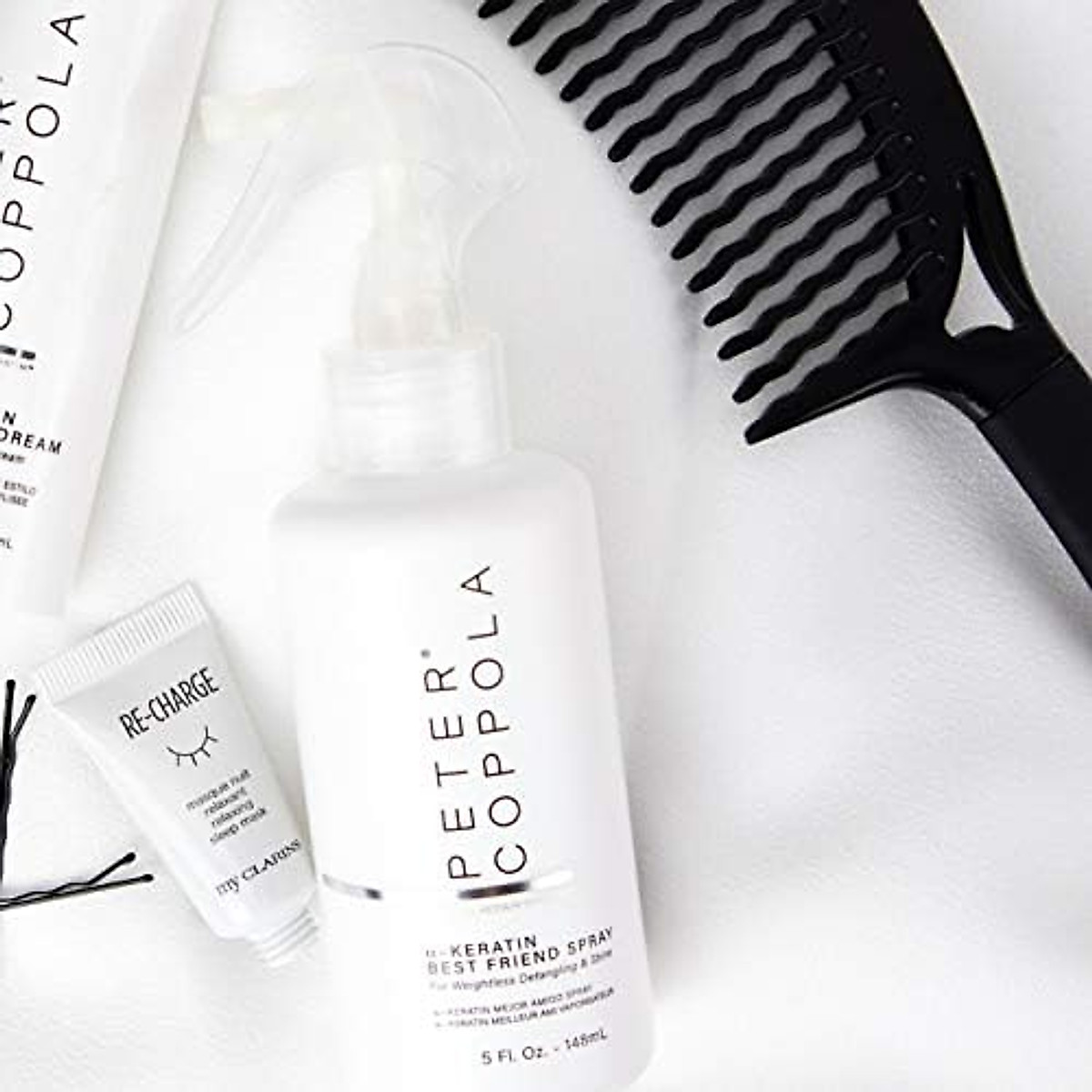 Peter Coppola a-Keratin Best Friend Spray - Leave In Conditioner Spray For Dry Damaged Hair Reduces Breakage While It Detangles, Smooths & Repairs Split Ends. Infused With Argan Oil & Aloe (5 oz)