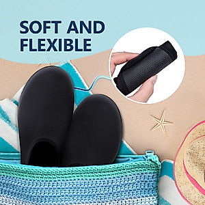 JACKSHIBO Water Shoes for Women Men Quick-Dry Aqua Water Socks Barefoot Shoes for Cruise Essentials Swimming Beach Pool Yoga Surf
