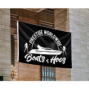 Lethburn Prestige Worldwide Boats Hoes Flag for Man Cave Bedroom, Living Room, College Dorm, Home Decor 3x5 Ft.