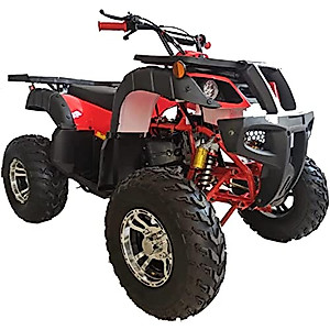 HHH 200cc Adult ATV with Automatic Transmission w/Reverse, Big 23"/22" Aluminium Rim Wheels! (Red color)