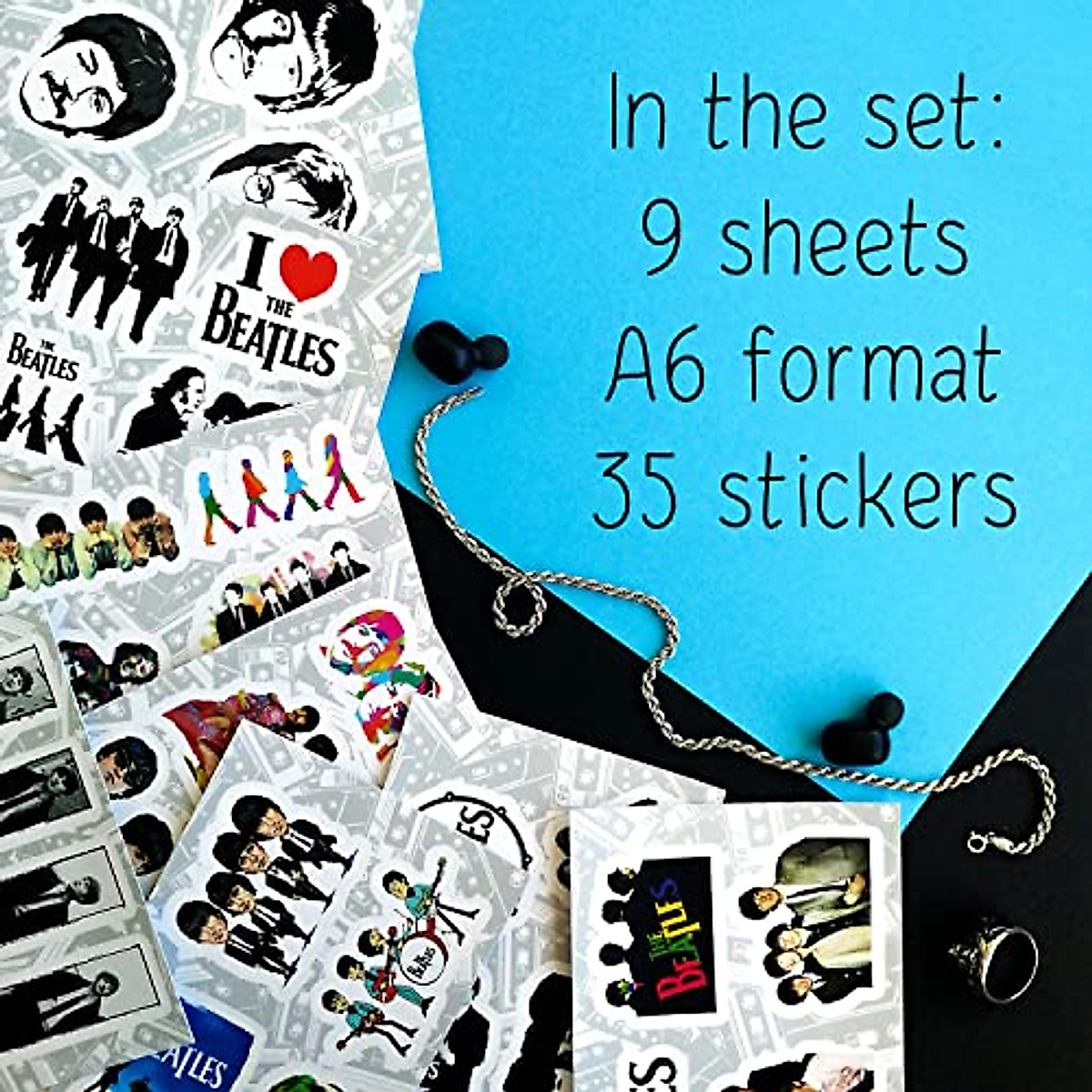 BulbaCraft 35 Pcs The Beatle Stickers for Adults, The Beatle Gifts, The Beatle Memorabilia and Gifts, The Beatle Merch, The Beatle Products, Sticker for The Beatle Mug, Beatle Birthday Party Decorations