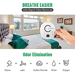 TERRADISE 2-Pack Mini Ozone Generator with 20" Cordless Hedge Trimmer