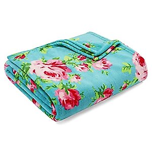 Betsey Johnson | Fleece Collection | Blanket - Ultra Soft & Cozy Plush Fleece, Lightweight & Warm, Perfect for Bed or Couch, Queen, Bouquet Day
