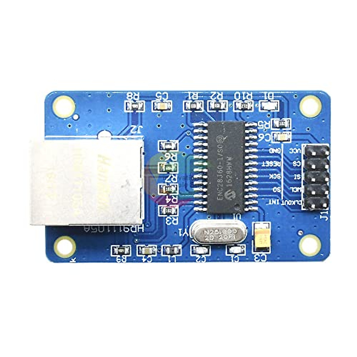 ENC28J60 LAN Internet Shield Network Module 25MHZ Crystal AVR 51 LPC STM32 for Arduino Nano v3.0