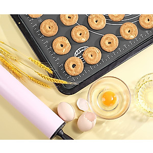 Lactuab Silicone Baking Pad, Non-Stick, Reusable Food-Grade Silicone Baking Pad (Grey)