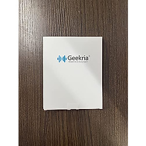 GEEKRIA Audio Cable with Mic Compatible with Anker Soundcore Space Q45, Life Q35, Life Q30, Vortex Cable, 3.5mm Aux Replacement Stereo Cord with Inline Microphone and Volume Control (4ft / 1.2m)
