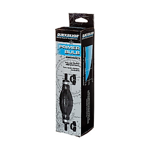 Quicksilver 8M0052975 Primer Bulb with 2 Hose Clamps for 1/4" (6.35 mm) Fuel Lines
