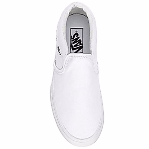 Vans Unisex Asher Platform Sneaker - Slip On Style - Canvas White 9