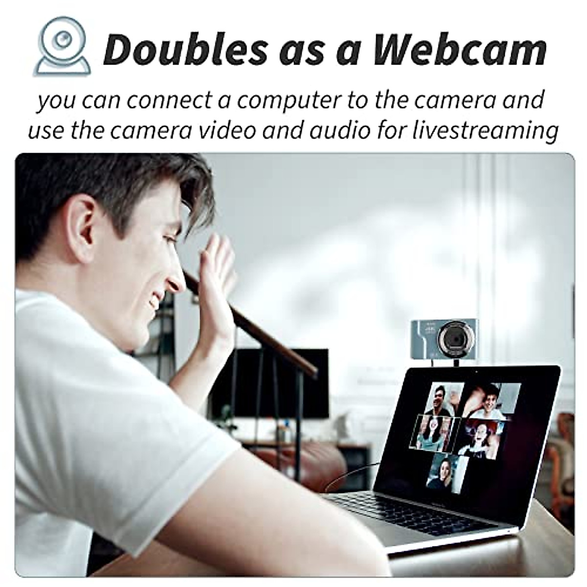 Saneen Digital Camera, 4K Kids Camera with 32GB SD Card and 2 Rechargeable Batteries, 48MP & 16X Digital Zoom Compact Point and Shoot Photography Cameras for Kids, Beginners, Elder - Blue