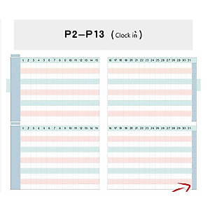 xingtingyu Undated Weekly Planner A5 A6 Time Management Weekly Monthly Schedule Book for Full Year Timeline Agenda Notebook Notepad Pink