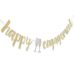 Happy Engagement Banner - Engagement Party Decorations Sign,engaged Party Decoration,wedding Engagement Banners, Wedding Shower Bride to Be Decorations,