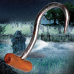 UNDERWRAPS Faux Foam Meat Hook - Halloween Prop Meat Hook, Fake Accessories for Adults, Halloween Decorations, Cosplay Toy Hooks, Weapon Costume Foam Hook