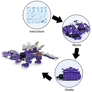JOYIN 12 Days Christmas Advent Calendar with Cars Building Blocks 2023 Countdown Calendar with Robot Building Bricks 6-in-1 Toy Dinosaur Toy for Boys Kids Party Favors, Classroom Prizes, Xmas Gift