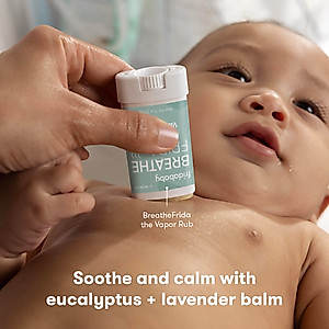 Breathe Easy Kit Sick Day Essentials by FridaBaby - Natural Vapor Wipes, Organic Vapor Rub + Organic Vapor Drops, White