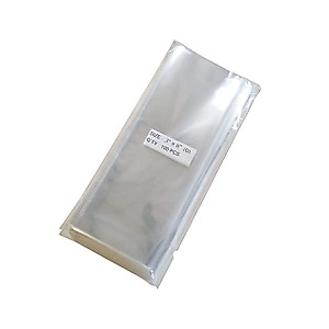100 Pcs 3x8 (O) Clear Flat Cello Cellophane Bags Good for Bakery Cake Cookie Candies