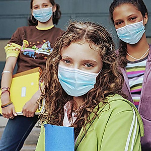 Comix Disposable Face-Masks with 3-Layer Adult Masks, L707 Pack of 50