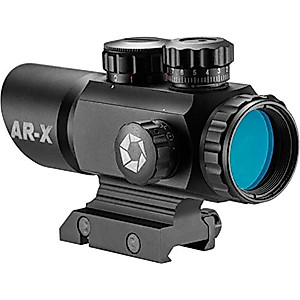 Barska AC12176 1x35 Red Dot Rifle Scope Illuminated Red/Green Multi Reticle with Mount, Matte Black
