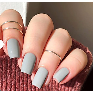 SAE99 .925 Sterling-Silver Midi Ring, Mid Finger Ring (Double line)