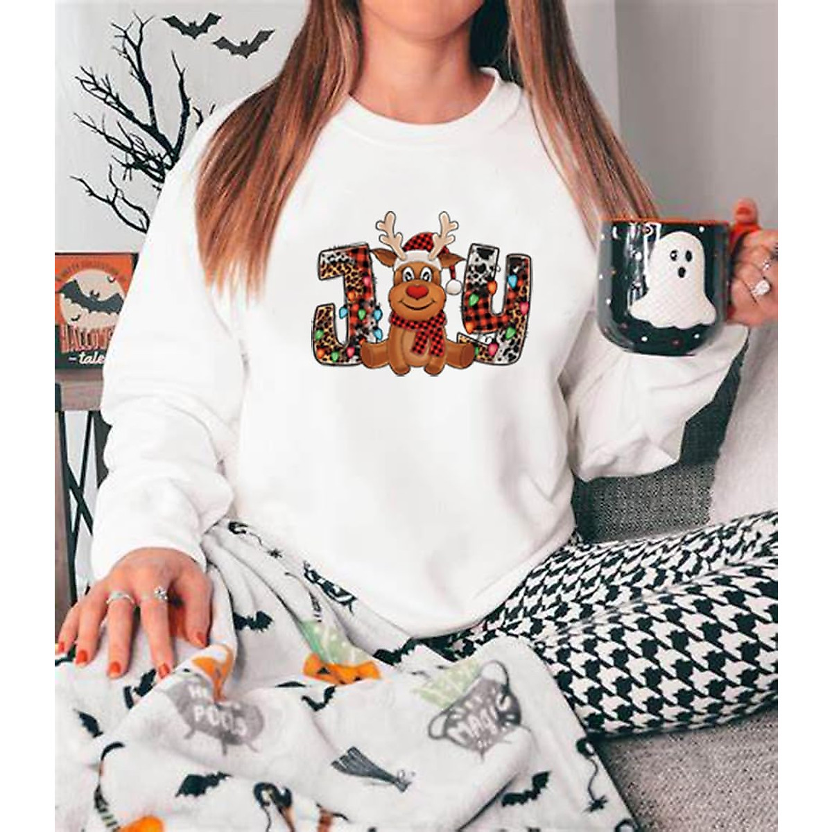 Christmas Iron On Transfers Decals Christmas Iron on Patches for Clothing 4Sheets Christmas Appliques Christmas Tree Car Deer Plaid Pattern DIY Christmas Heat Transfer Vinyl for Hoody Bag Covers