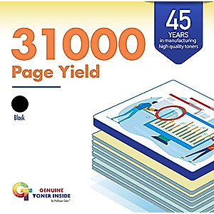 Professor Color Re-Coded OEM Toner Cartridge Replacement for Xerox VersaLink B7025 B7030 B7035 | 106R03394 - High Yield Black (31,000 Pages)