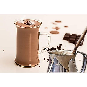 Imusa Aluminum Chocolatera (Hot Chocolate Pitcher). Bundle with a Wooden Chocolate Mixer - Molinillo 14" (1.4 Quart)