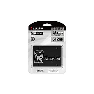 Kingston KC600 512GB 2.5 Inch SATA3 Solid State Drive (3D TLC), Model: SKC600/512G