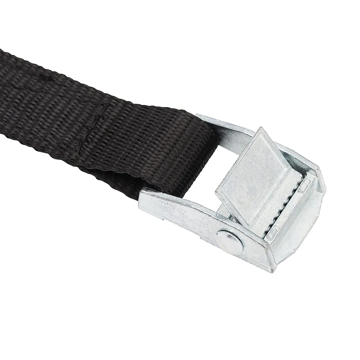 Built Industrial 8 Pack Kayak Tie Down Straps, Lashing Straps with Buckles for Bike, Luggage, and Cargo (6.5 FT, Black)