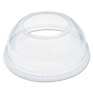 Dart DLW626 Clear Lid PET 626 Dome With Ex Lg Hole (Case of 1000), 20 oz