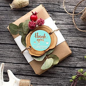 Thank You Stickers Roll,500pcs Thank You for Supporting My Small Business Stickers with 4 Designs Gold Foil Font Thank You Label Stickers for Variety Business.