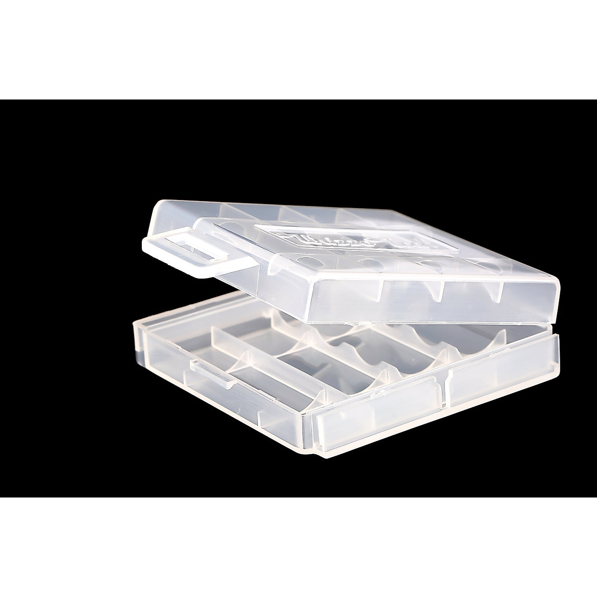 Whizzotech AA/AAA Cell Battery Storage Case/Holder with Charge Reminder Markings Clear Color (6 Pack)